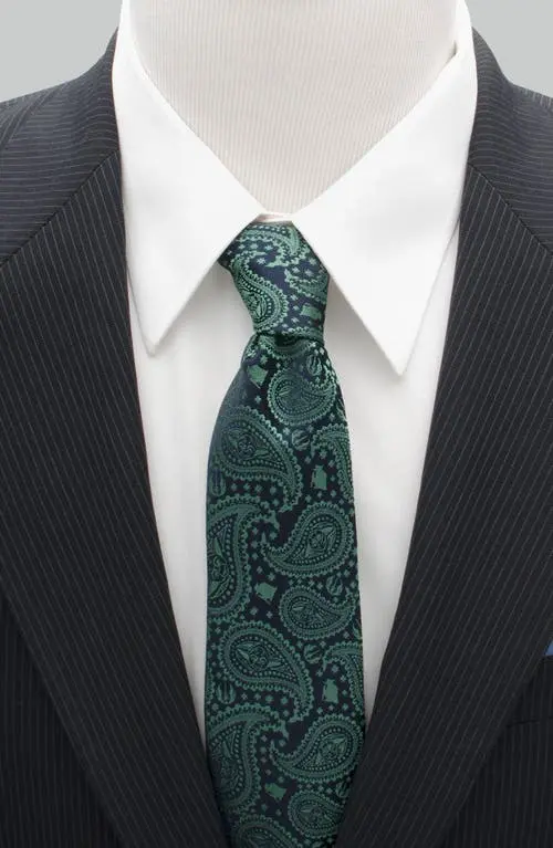 CUFFLINKS, INC. Jacquard Paisley Neck Tie - Green
