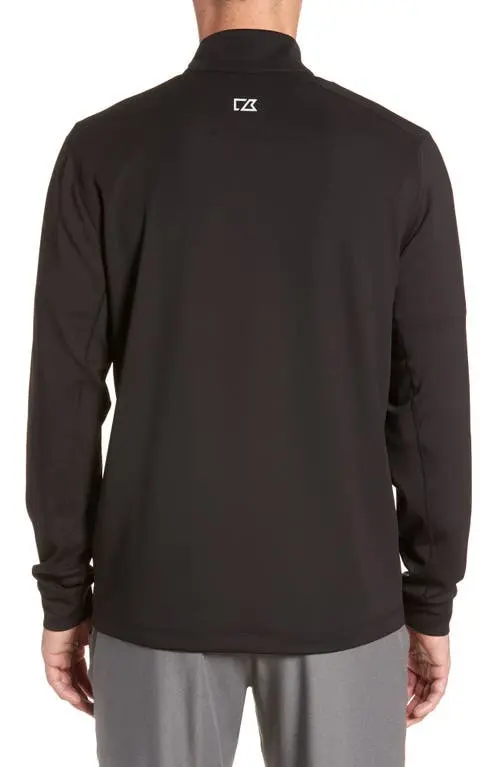 Cutter & Buck Traverse Stretch Quarter Zip Pullover - Black