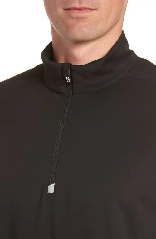 Cutter & Buck Traverse Stretch Quarter Zip Pullover - Black