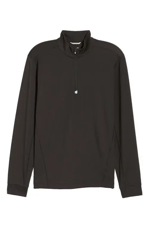 Cutter & Buck Traverse Stretch Quarter Zip Pullover - Black