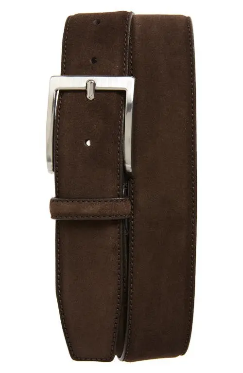 To Boot New York Suede Belt - Suede Alaska Dark Brown