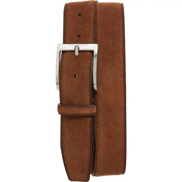 To Boot New York Suede Belt - Suede Alaska Mid Brown