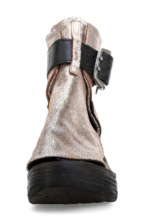 A.S.98 Naya Wedge Sandals - Platinum