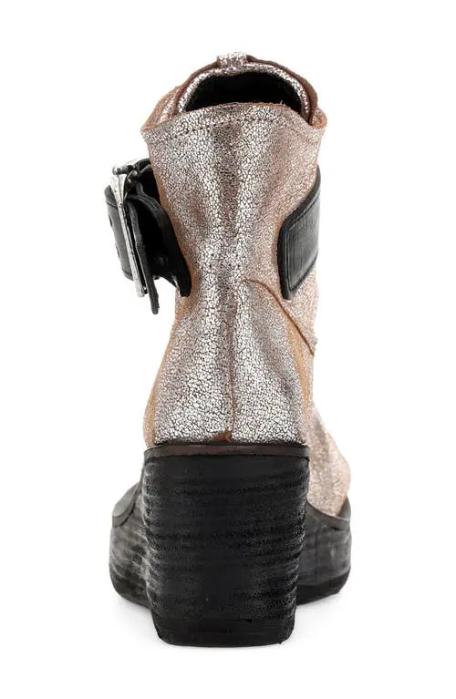 A.S.98 Naya Wedge Sandals - Platinum