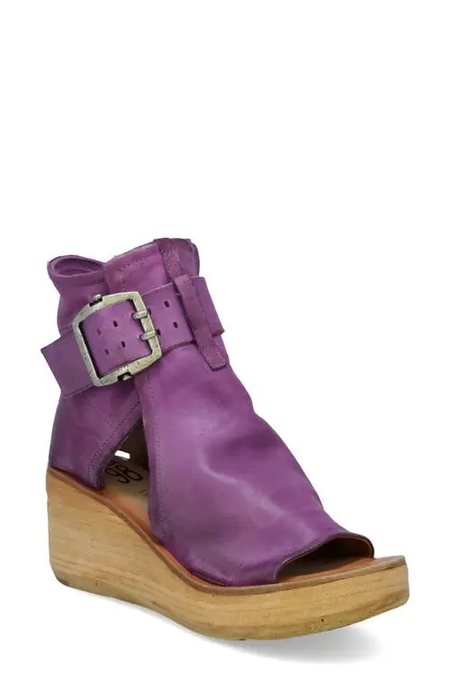 A.S.98 Naya Wedge Sandals - Purple