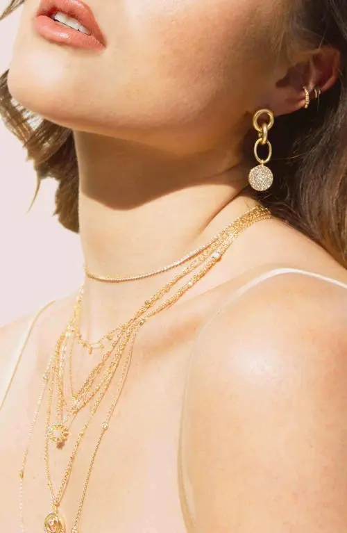 Ettika Box Chain Choker Necklace - Gold