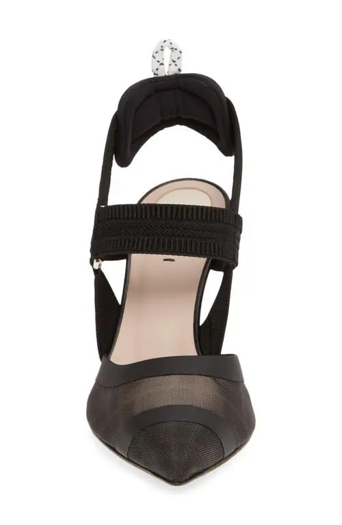 Fendi Colibri Slingback Pumps - Black