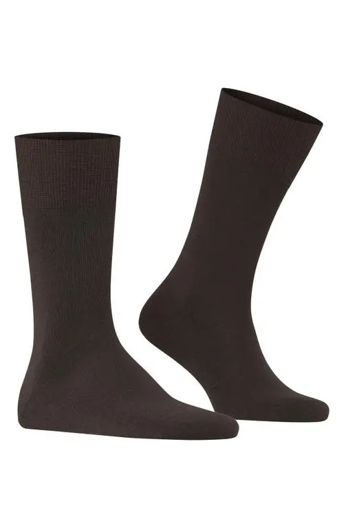 Falke Airport Wool-blend Socks - Brown