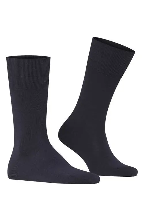 Falke Airport Wool-blend Socks - Dark Navy