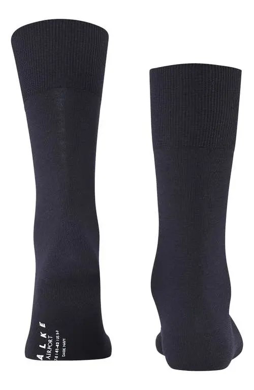 Falke Airport Wool-blend Socks - Dark Navy
