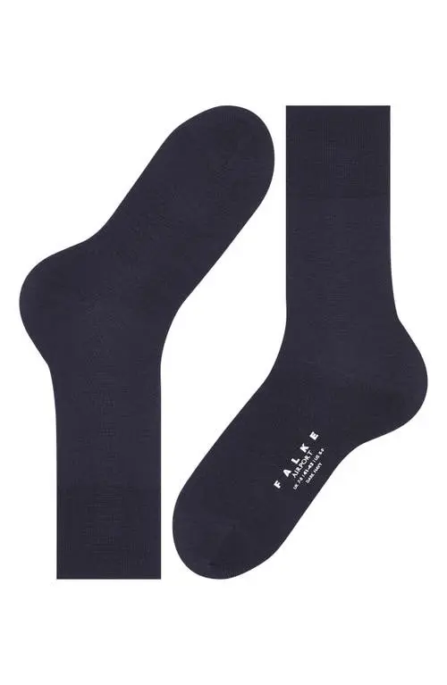 Falke Airport Wool-blend Socks - Dark Navy