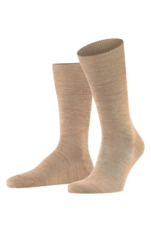 Falke Airport Wool-blend Socks - Nutmeg Mel