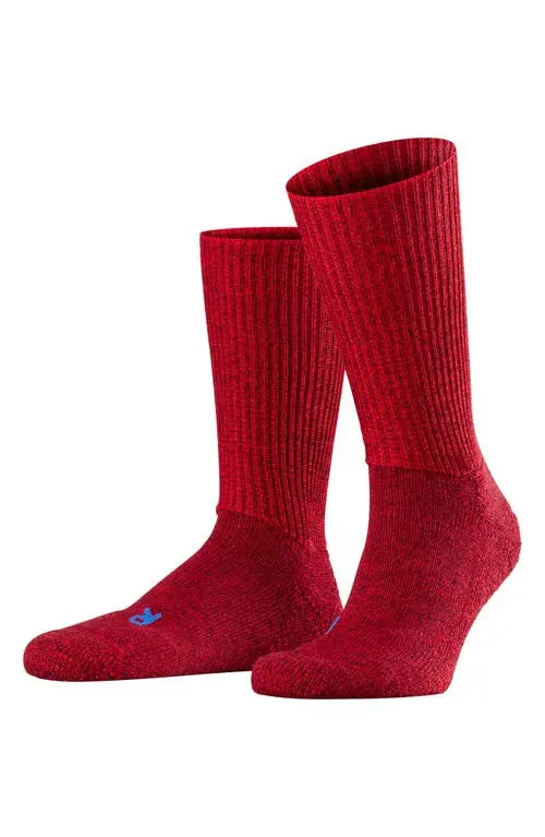 Falke Walkie Ergo Crew Socks - Scarlet