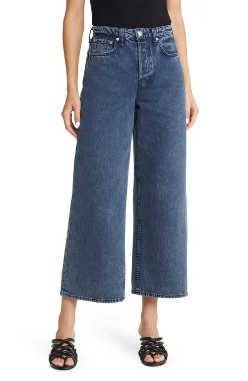 Rag & Bone Maya High Waist Wide Leg Ankle Jeans