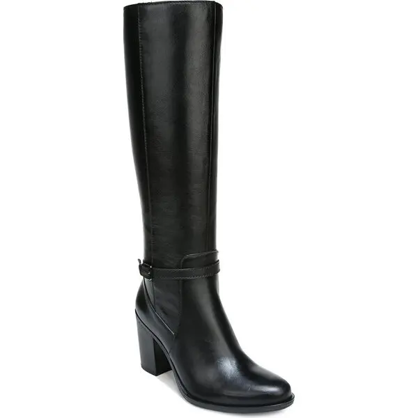 Naturalizer Kalina Leather Boots - Black Leather