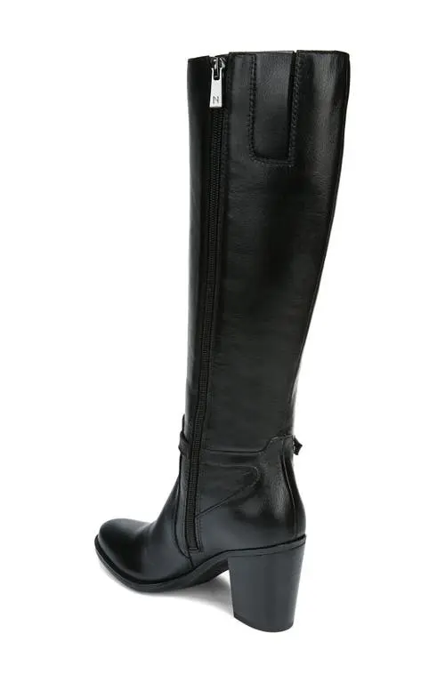 Naturalizer Kalina Leather Boots - Black Leather