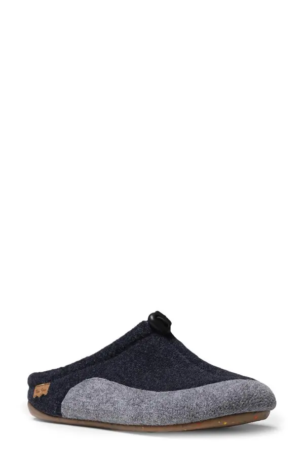TONI PONS Mel Scuff Slipper - Navy Wool