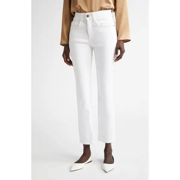 Lafayette 148 New York Reeve High-waist Jeans - Washed Plaster