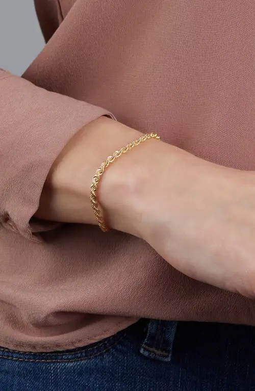 Bony Levy 14k Gold Rope Chain Bracelet - Yellow