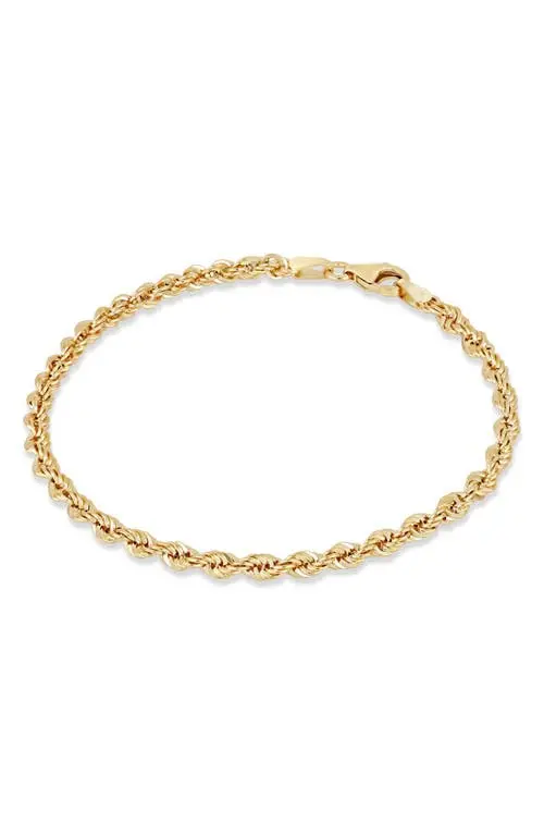 Bony Levy 14k Gold Rope Chain Bracelet - Yellow