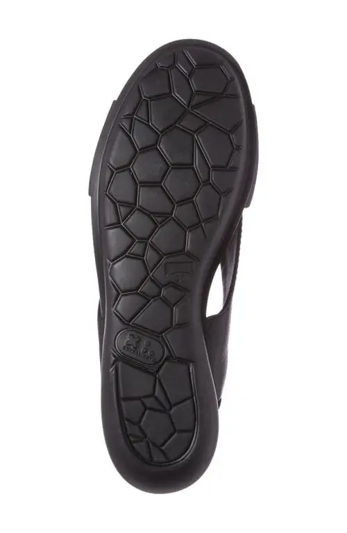 Camper Balloon Slingback Wedge Sandal - Black Leather
