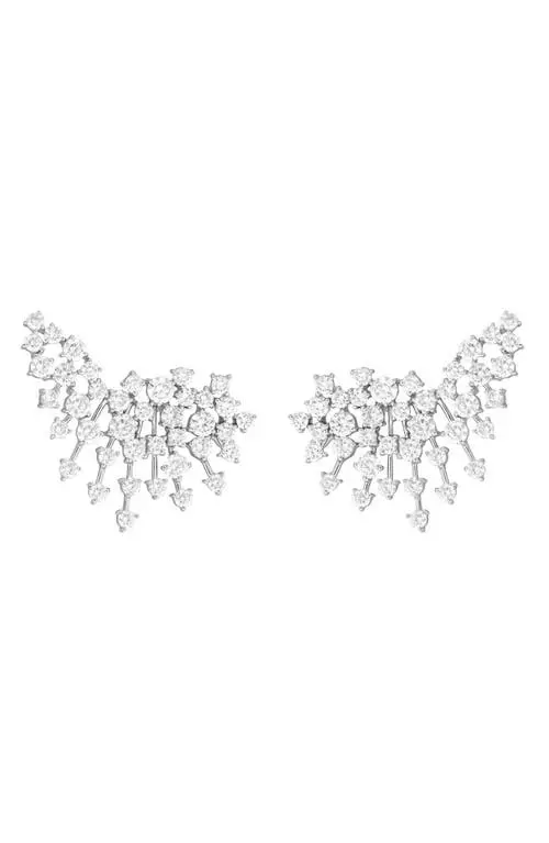 Hueb Cluster Earrings In 18k - Diamond