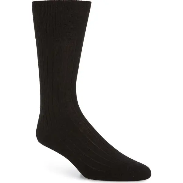 Falke No. 2 Cashmere Blend Dress Socks - Black