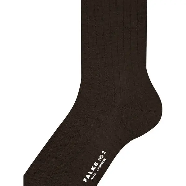 Falke No. 2 Cashmere Blend Dress Socks - Brown