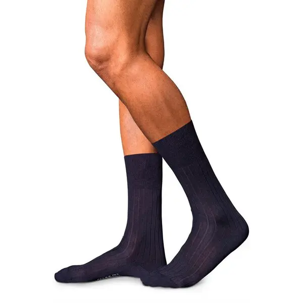 Falke No. 2 Cashmere Blend Dress Socks - Dark Navy