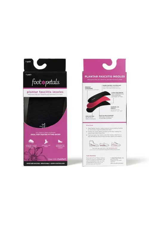 FOOT PETALS Plantar Fasciitis 3/4 Insoles