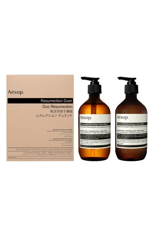 Aesop Resurrection Aromatique Hand Wash & Hand Balm Duet - None