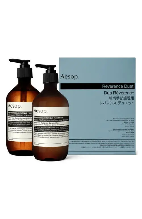 Aesop Reverence Hand Wash & Hand Balm Duet - None
