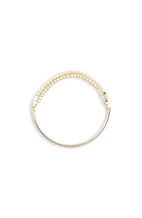 POPPY FINCH Double Box Chain Band Ring - Yellow Gold