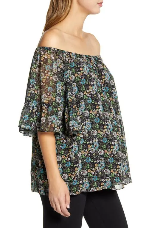 MATERNAL AMERICA Off-the-shoulder Blouse