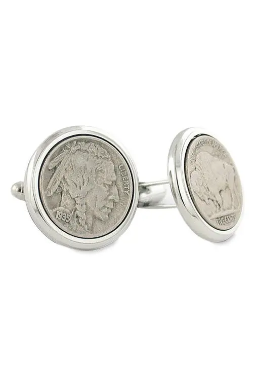 David Donahue Buffalo Nickel Cuff Links - Silver Nickel