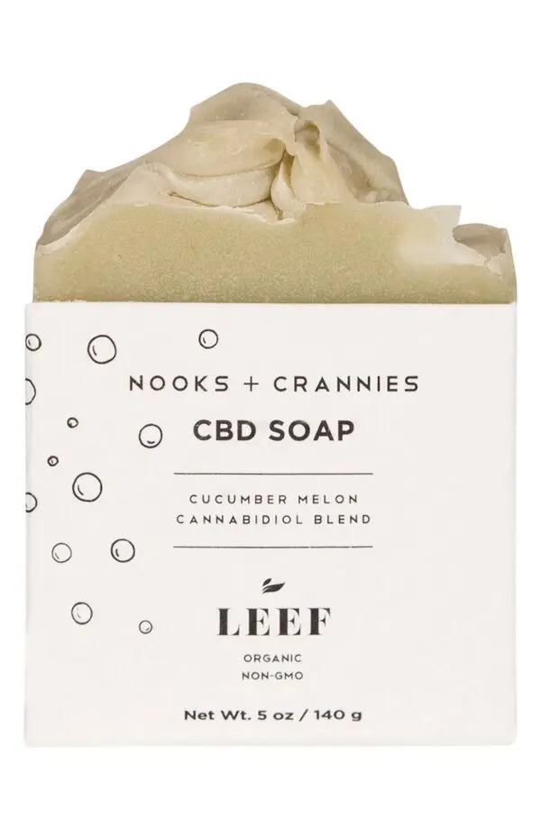 LEEF ORGANICS Nooks + Crannies Cbd Soap - Cucumber Melon