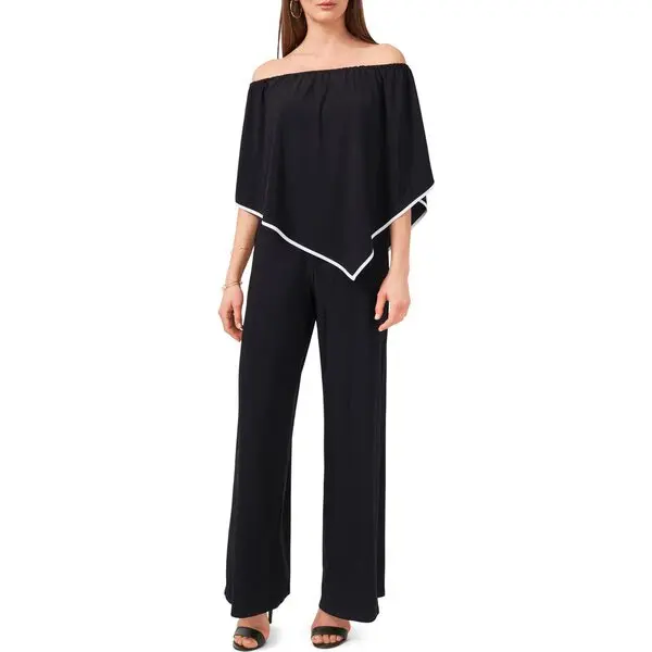 Chaus Off-the-shoulder Jumpsuit - Rich Black