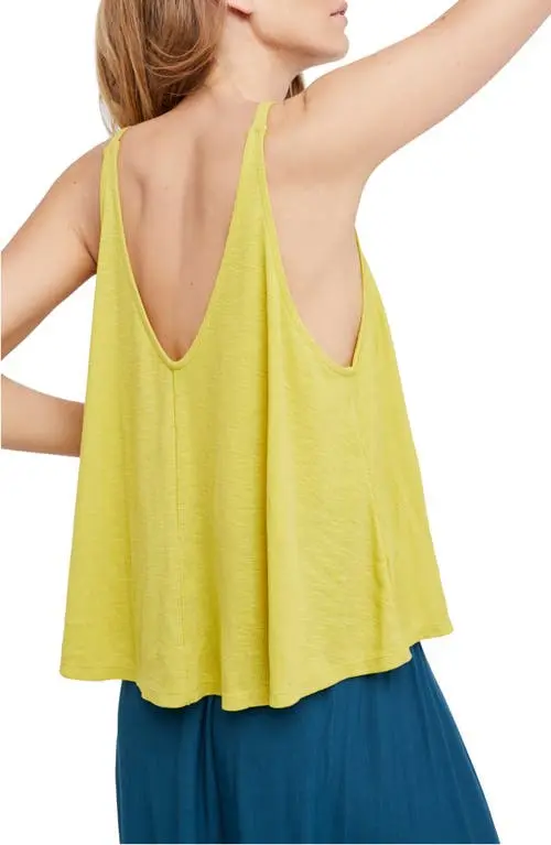 Free People Dani Swing Tank V-neck Sleeveless Ribbed
