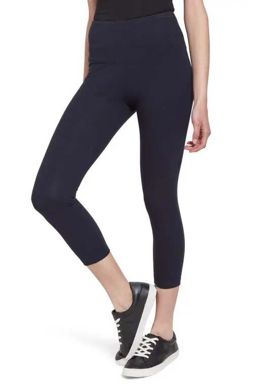 Lyssé Ntials Flattering Crop Leggings - Midnight