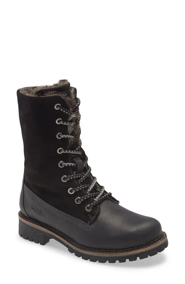 BOS. & CO. Hazel Wool Lined Waterproof Lace-up Boot