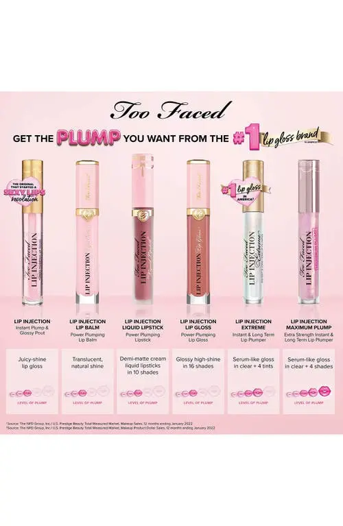 TOO FACED Lip Injection Extreme Lip Plumper Gloss - Original Clear