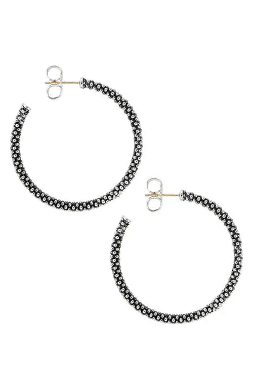 Lagos Medium Caviar Hoop Earrings