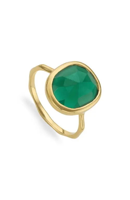 Monica Vinader Siren Stone Ring - Yellow Gold