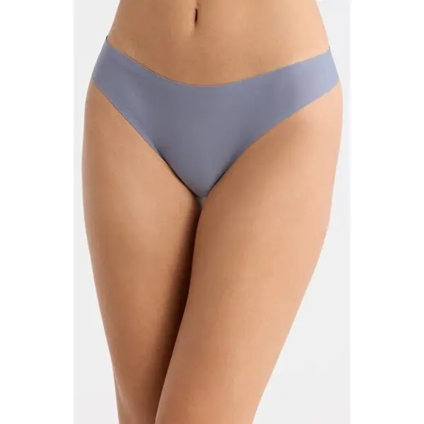 Chantelle Soft Stretch Thong - Smoke Grey
