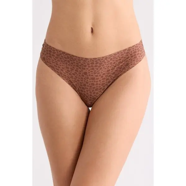 Chantelle Soft Stretch Thong - Wild Brown
