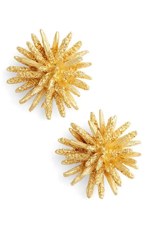 KARINE SULTAN Starburst Motif Stud Earrings - Gold