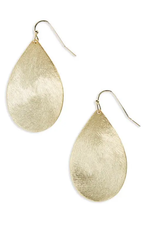 Nordstrom Brushed Teardrop Earrings - Gold