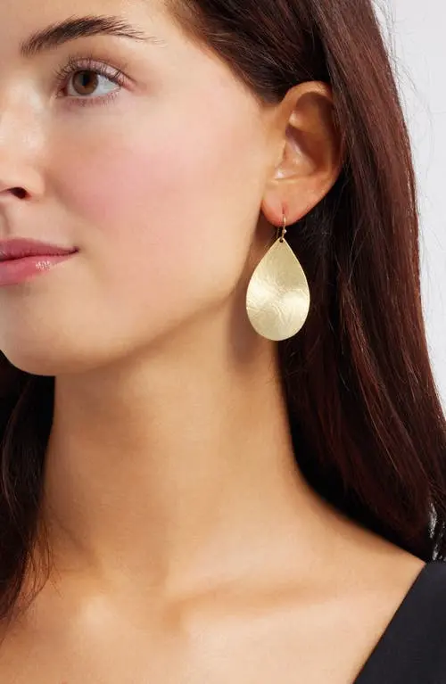 Nordstrom Brushed Teardrop Earrings - Gold