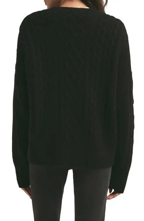 FAVORITE DAUGHTER Oversized Cable-knit Sweater
