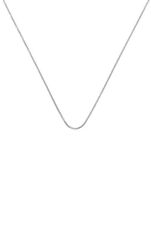 Monica Vinader Box Chain Necklace - Silver